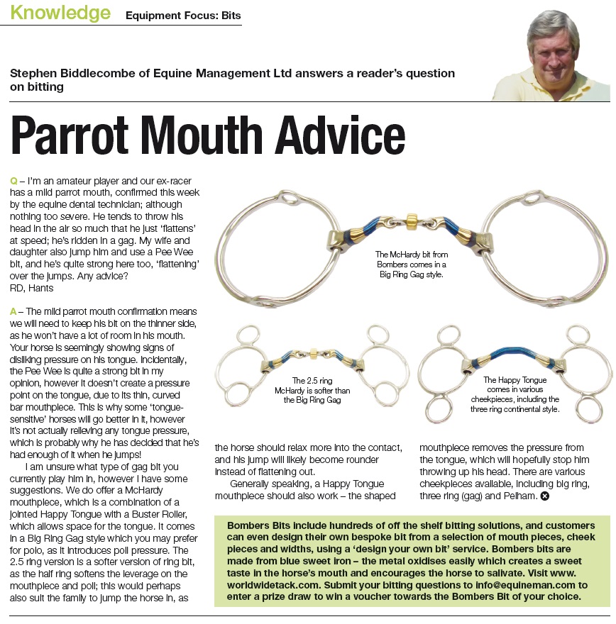 Parrot Mouth Horse Treating Severe Parrot Mouths Horse & Hound
